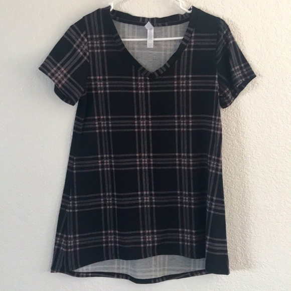 LuLaRoe | Tops | Plaid Lularoe Classic Tee | Poshmark